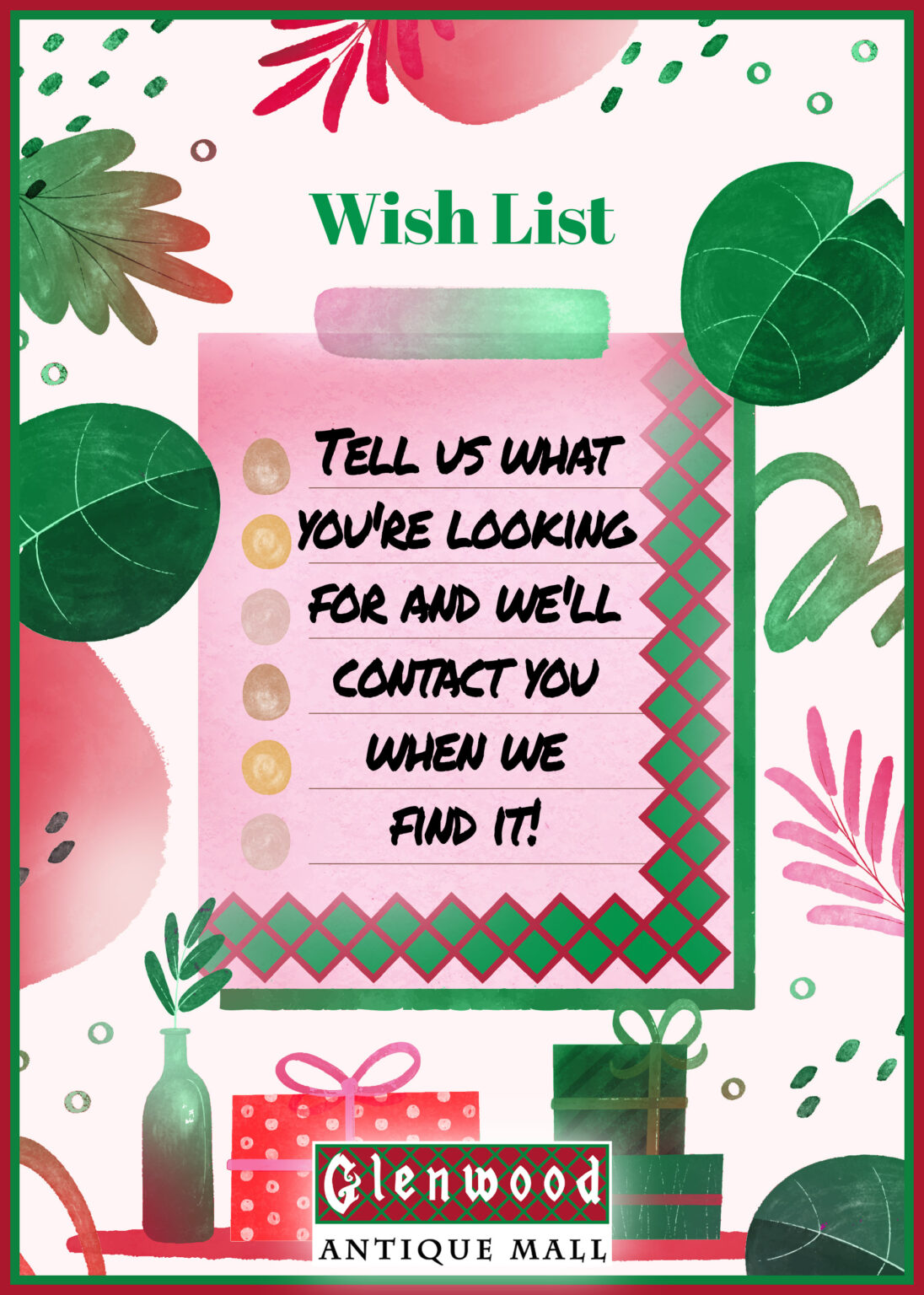 Wish List - Glenwood Antique Mall